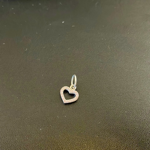 Pandora | Jewelry | Pandora Pink Cz Pave Dangle Heart Charm | Poshmark